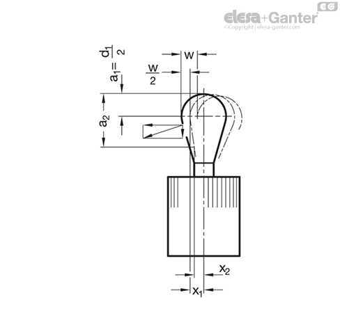 GN 713 Side thrust pins Side thrust pins | Elesa+Ganter