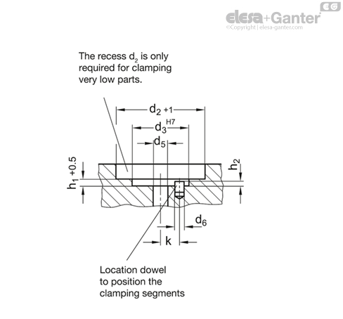 GN 411.2-K Centering Bore Clamps With clamping balls | Elesa+Ganter