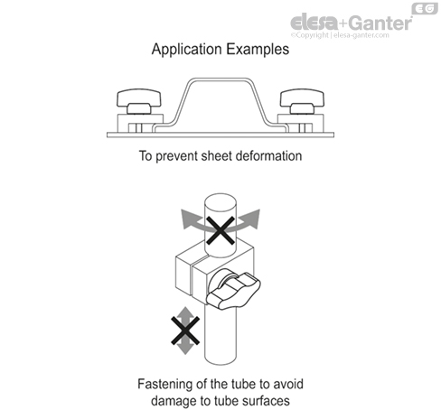 CTD-B Torque limiting wing knobs Threaded hole