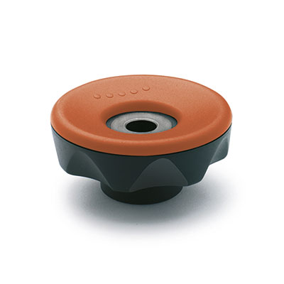 ELK-p Knobs with rear lobes Zinc-plated steel threaded stud | Elesa+Ganter